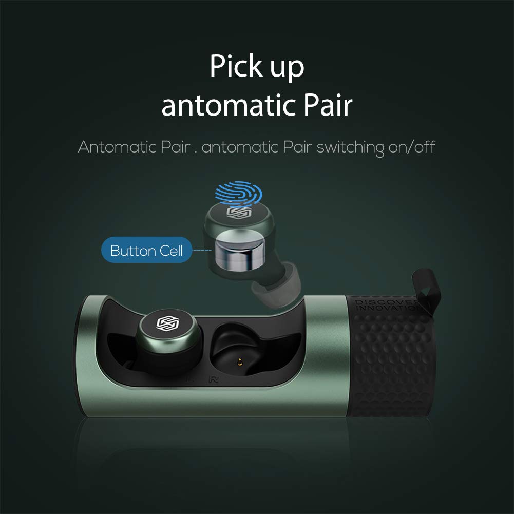 Nillkin Comfortable Wireless Earbuds, True Wireless Earbuds Bluetooth 5.0 65 Hours Battery Life with Charging Case Bluetooth Headphones Mic True Wireless Headphones Deep Bass for Sport S21 Ultra