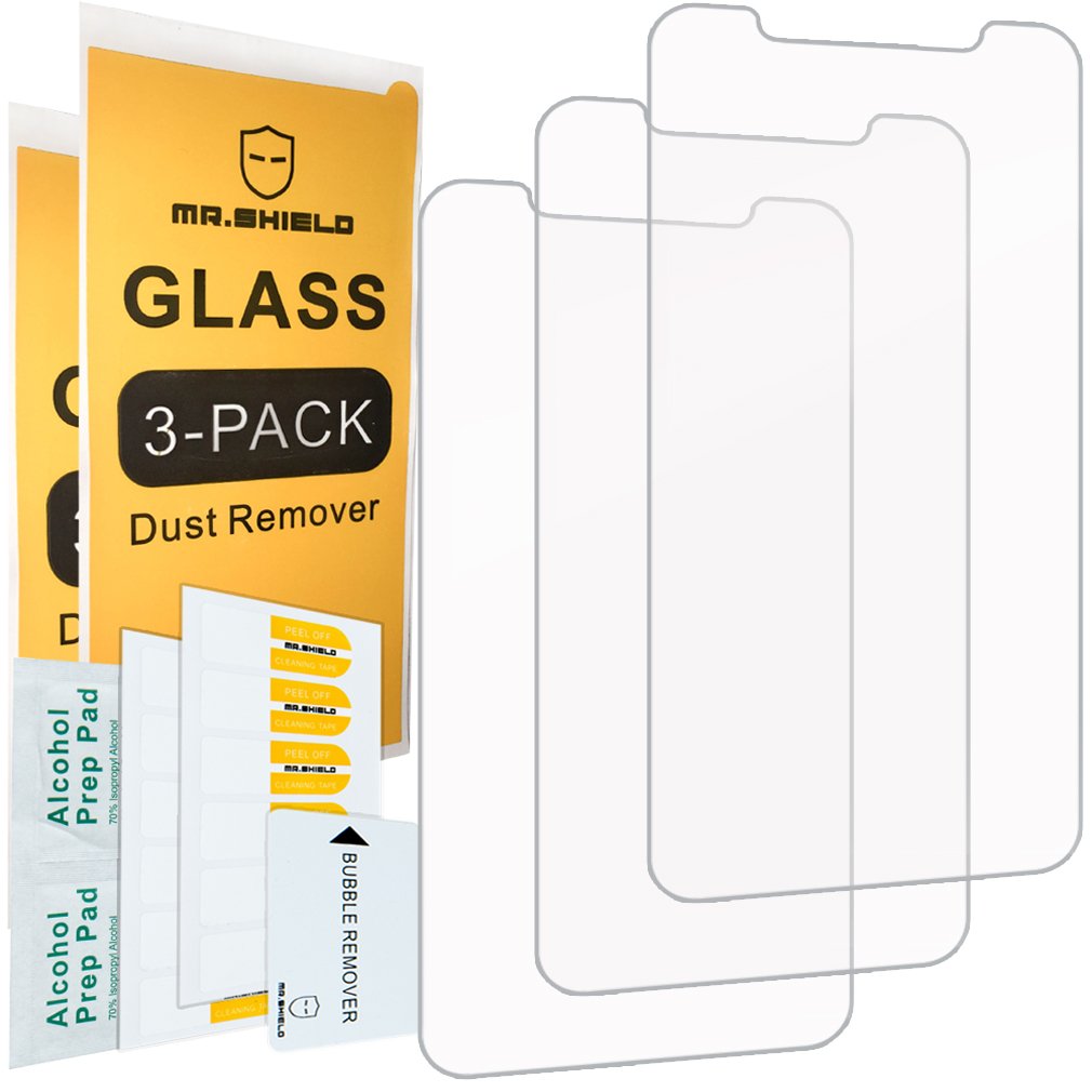 Mr.Shield [3-PACK] Designed For iPhone 11 [6.1 Inch] and iPhone XR [6.1 Inch] [Tempered Glass] Screen Protector [Japan Glass With 9H Hardness] with Lifetime Replacement