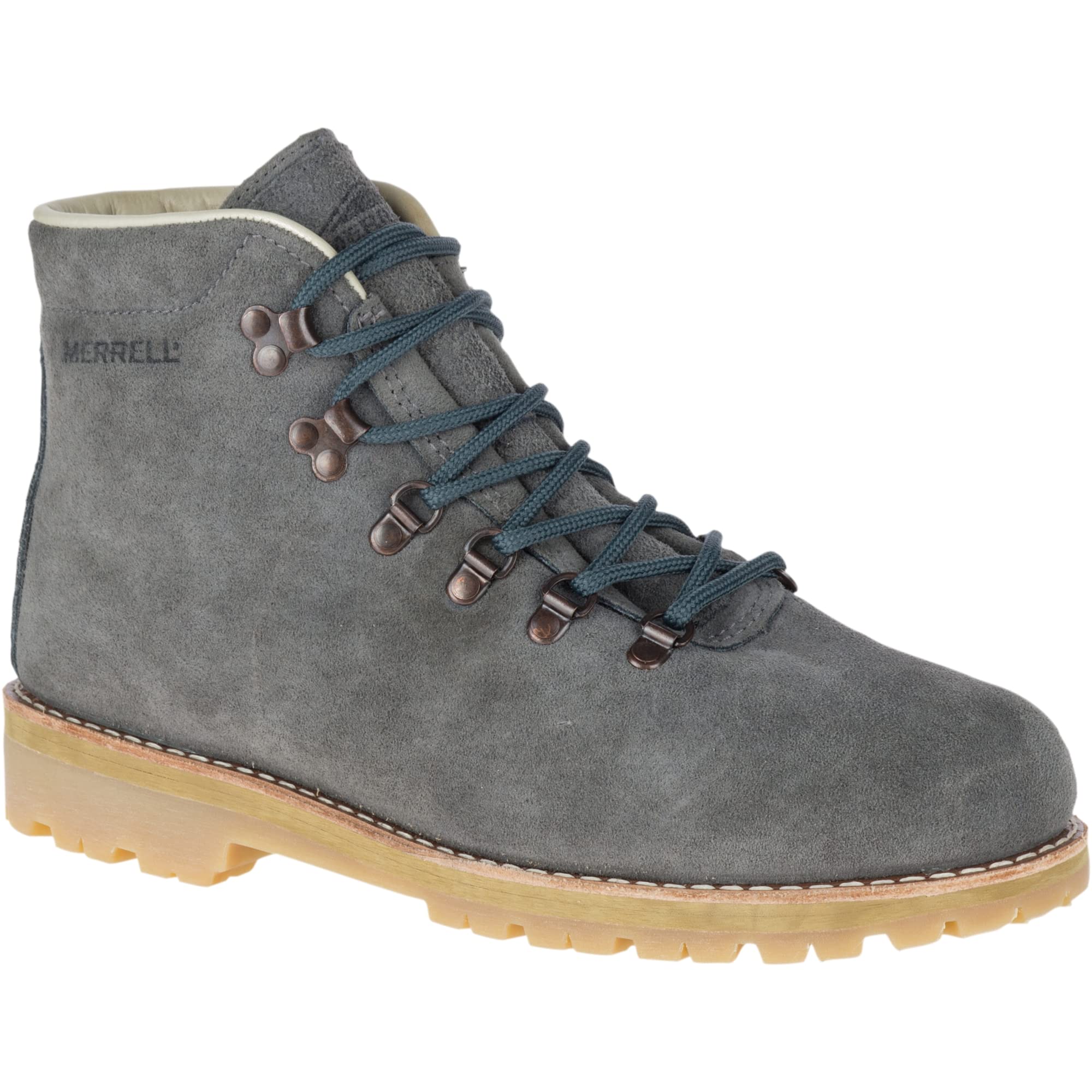 Merrell Men's Wilderness USA Suede Hiking Boot, Steel Grey, 11.5 M US