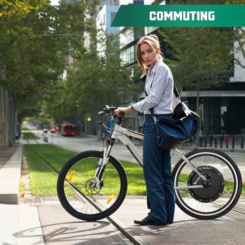 Voilamart 20IN 406 Ebike Conversion Kit 48V 1000W Electric Bicycle Hub Motor Wheel Kit with Intelligent Controller and PAS 750W Restricted E Folding Bike Kit (135mm Rear Hub Motor Wheel with LCD)