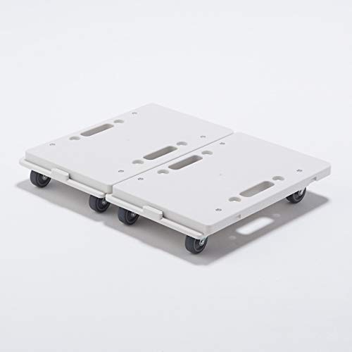 MUJI 82007848 Polypropylene Flat Dolly That Can be Connected to Vertical or Horizontal, Approx. Width 10.8 x Depth 16.1 x Height 3.0 inches (27.5 x 41 x 7.5 cm)
