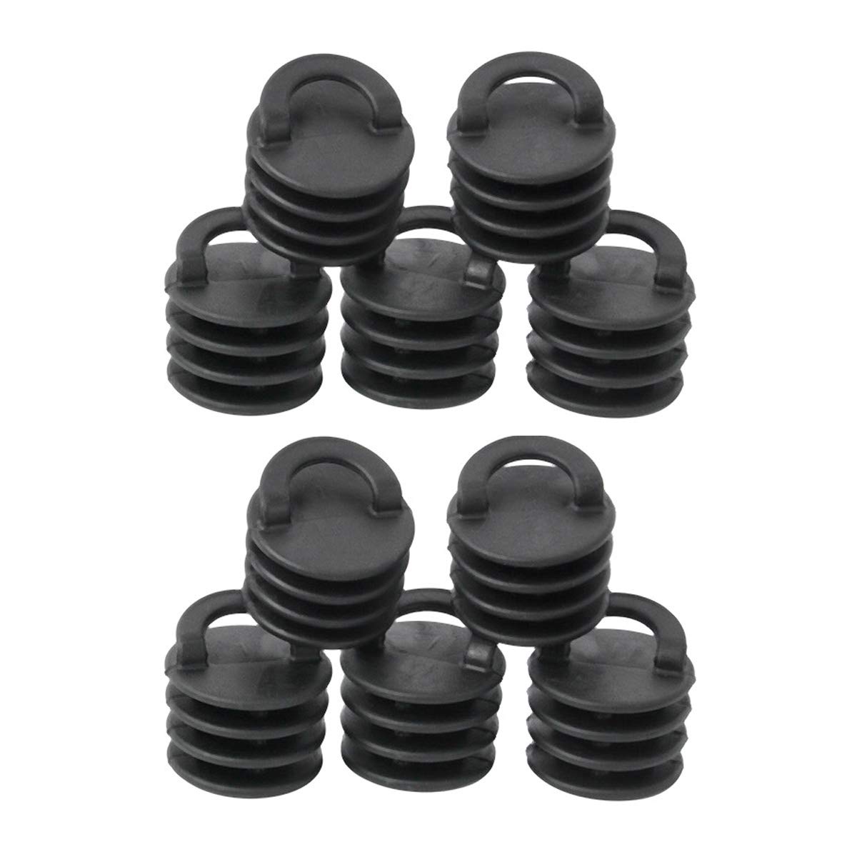 NovelBee 10 Pack of Marine Scupper Stoppers Scupper Plugs bungs for Kayak Canoe Boat Drain Holes (Top Diameter:1.2")