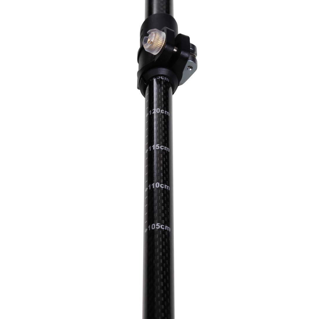 Montem Folding Collapsible 3K Carbon Fiber Hiking/Walking/Trekking Poles - One Pair (2 Poles) (Black)