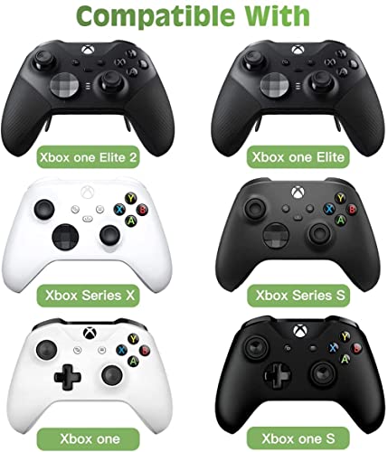 TiMOVO Green Backlight Keyboard for Xbox One, Xbox Series X/S,Wireless Chatpad Message KeyPad with Headset & Audio Jack,Mini Game Keyboard Fit Xbox One/One S/One Elite/2, 2.4G Receiver Included, Black