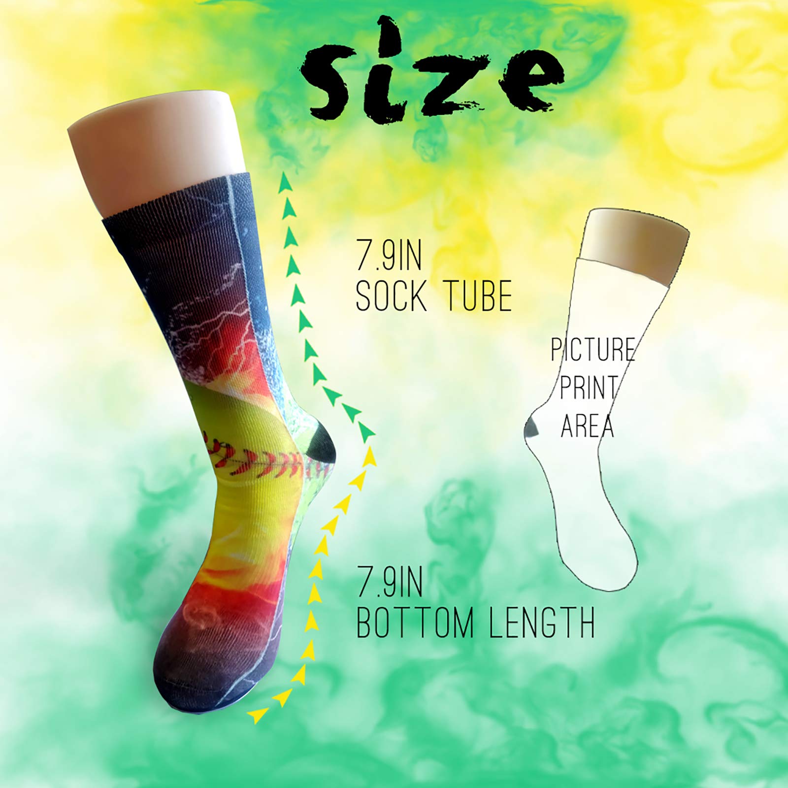 MSGUIDE Women's Thanksgiving Turkey Cotton Cushion Comfy Casual Funny Novelty Athletic Crew Socks