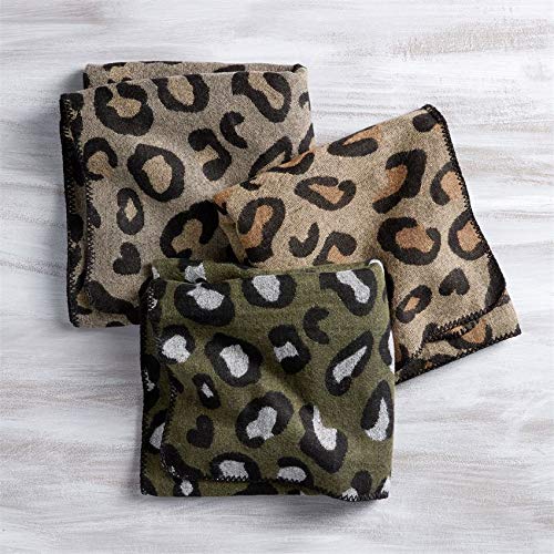 Mud Pie LEOPARD WRAP GRAY, 30" (80260036GY)