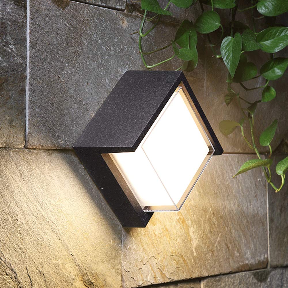 MRFX Terrace Light Outdoor Balcony Waterproof Led Doorway Bracket Light Super Bright Home Simple Creative Outdoor Wall Lights Garden Villa Wall Sconce Outdoor Wall Lamp