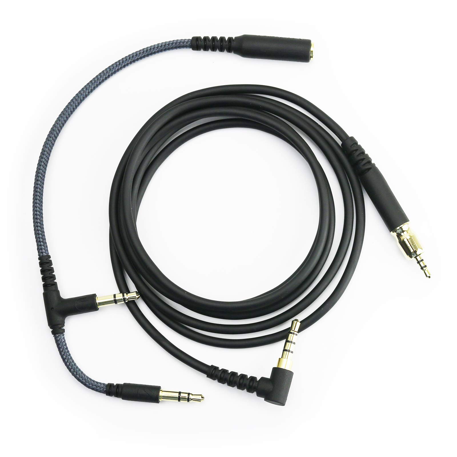 NewFantasia Replacement Audio Cable Compatible with Sennheiser Game ONE, Game Zero, PC 373D, GSP 350, GSP 500, GSP 600 Gaming Headsets 1.3m/4.3ft