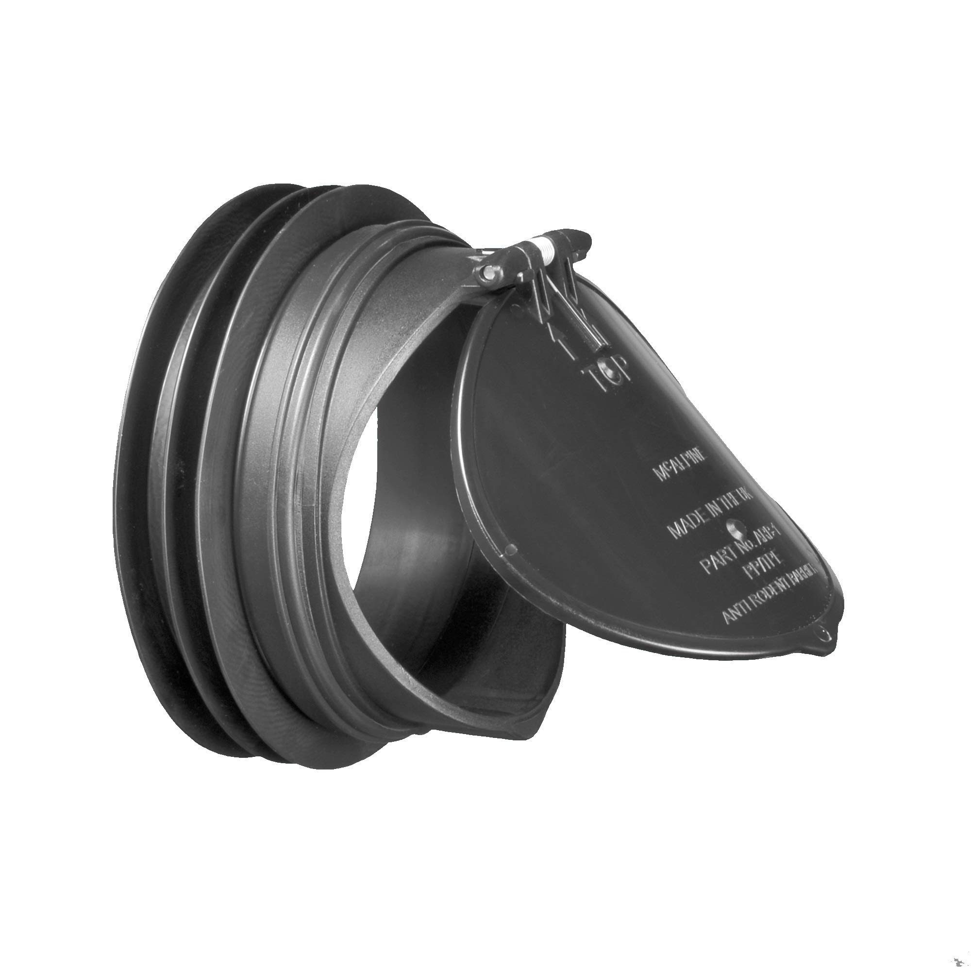Mcalpine ARB-1 Anti-Return Cover, Black/White