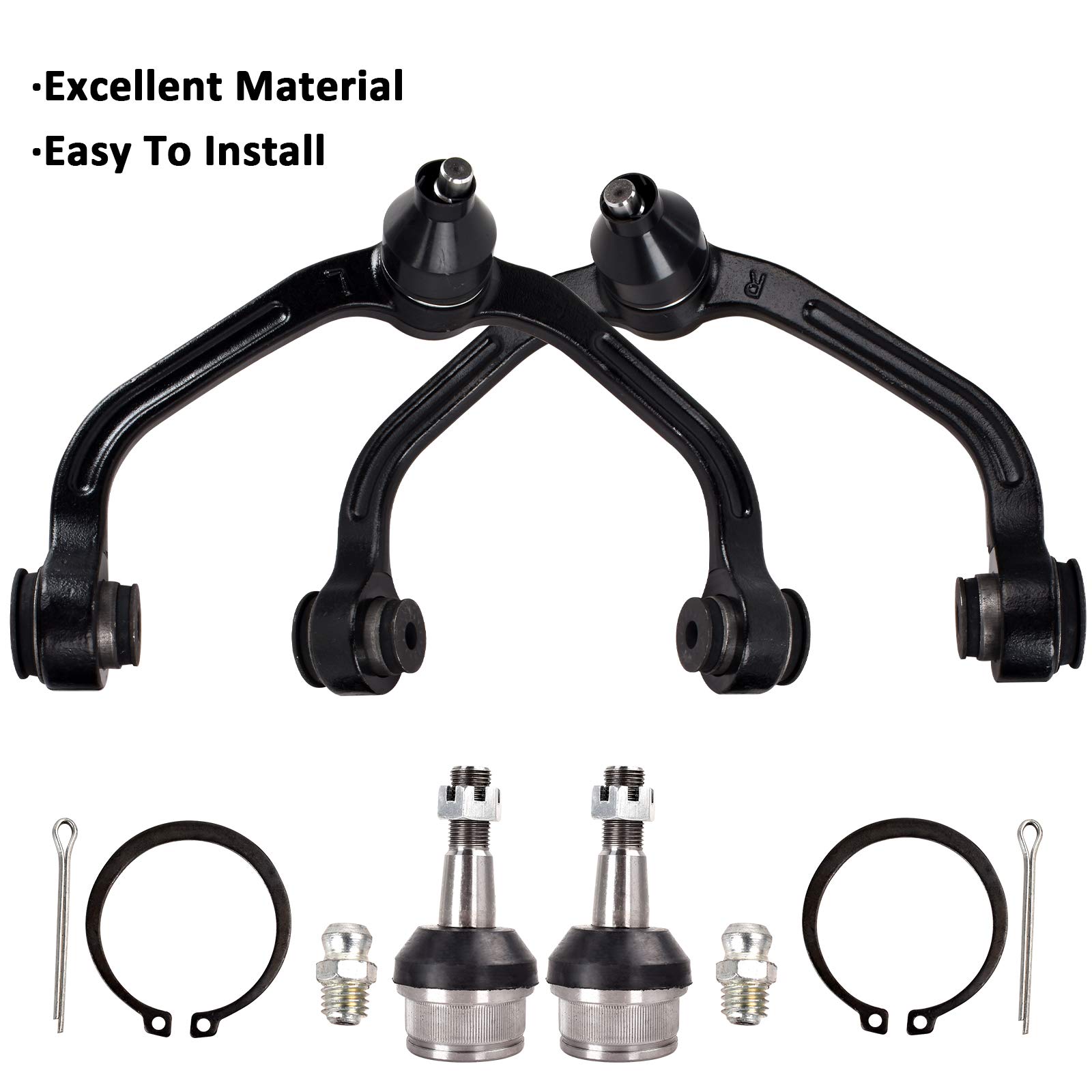 nifeida 10Pcs Front Upper Control Arm & Ball Joints Suspension Kit Compatible with Ranger 2WD 1998-2011,B2300 2001-2003, B2500 1998-2001, B3000 1998-2004, B4000 1998-2003