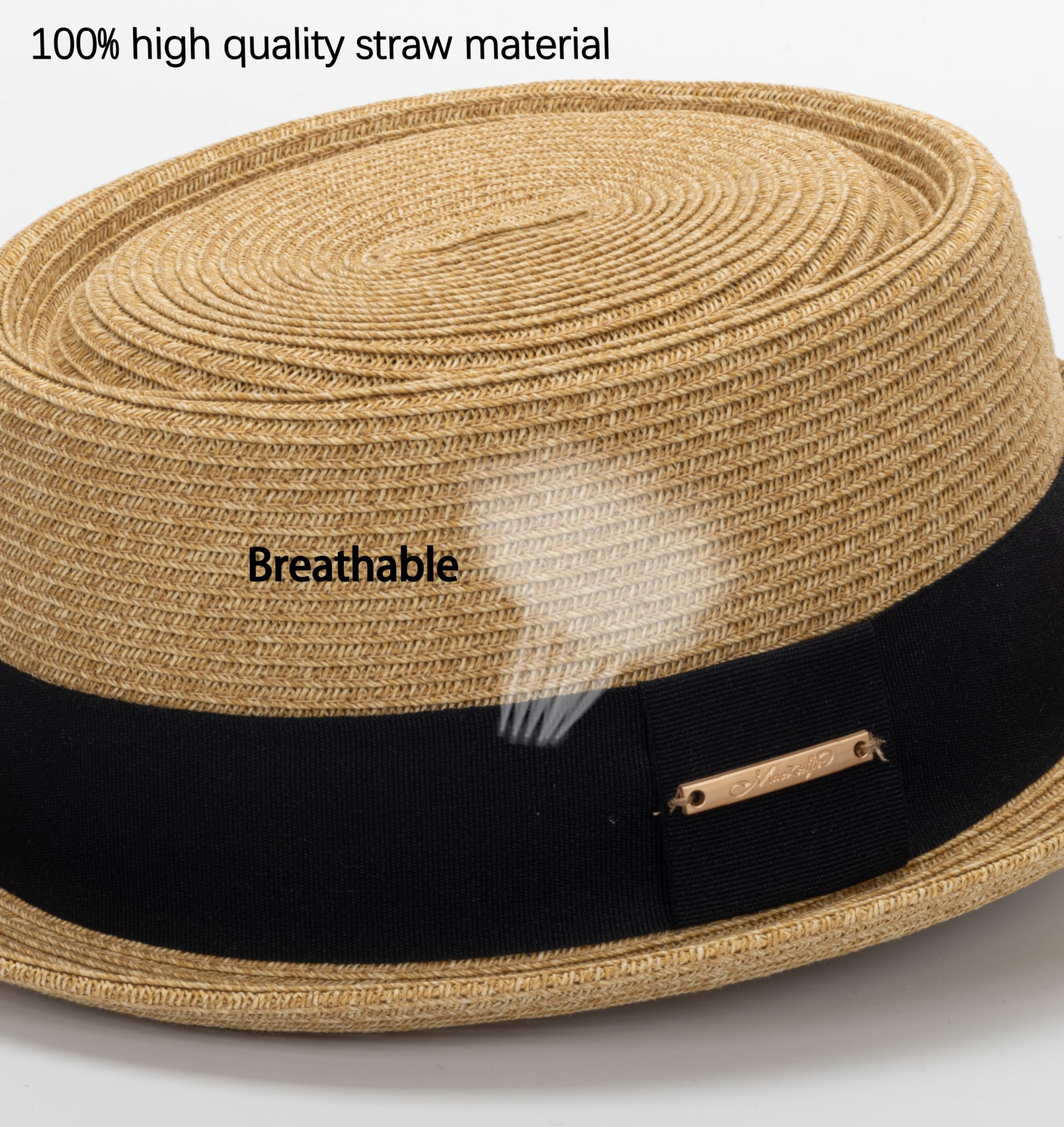 Men Women Outdoor Bucket Hat UPF 50+ Adjustable Drawstring Sun Hat Quick Dry Fishing Hat with Strap Cool White