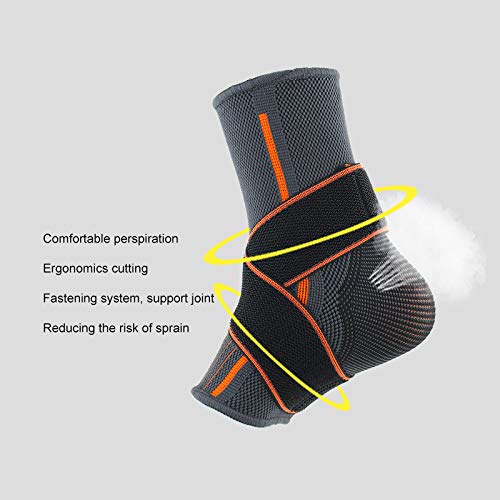 TBESTOACC Ankle Brace, Ankle Support Braces for Injury Recovery, Breathable Ankle Wrap for Men Women with Adjustable Wrap, 2 Pack (Small)