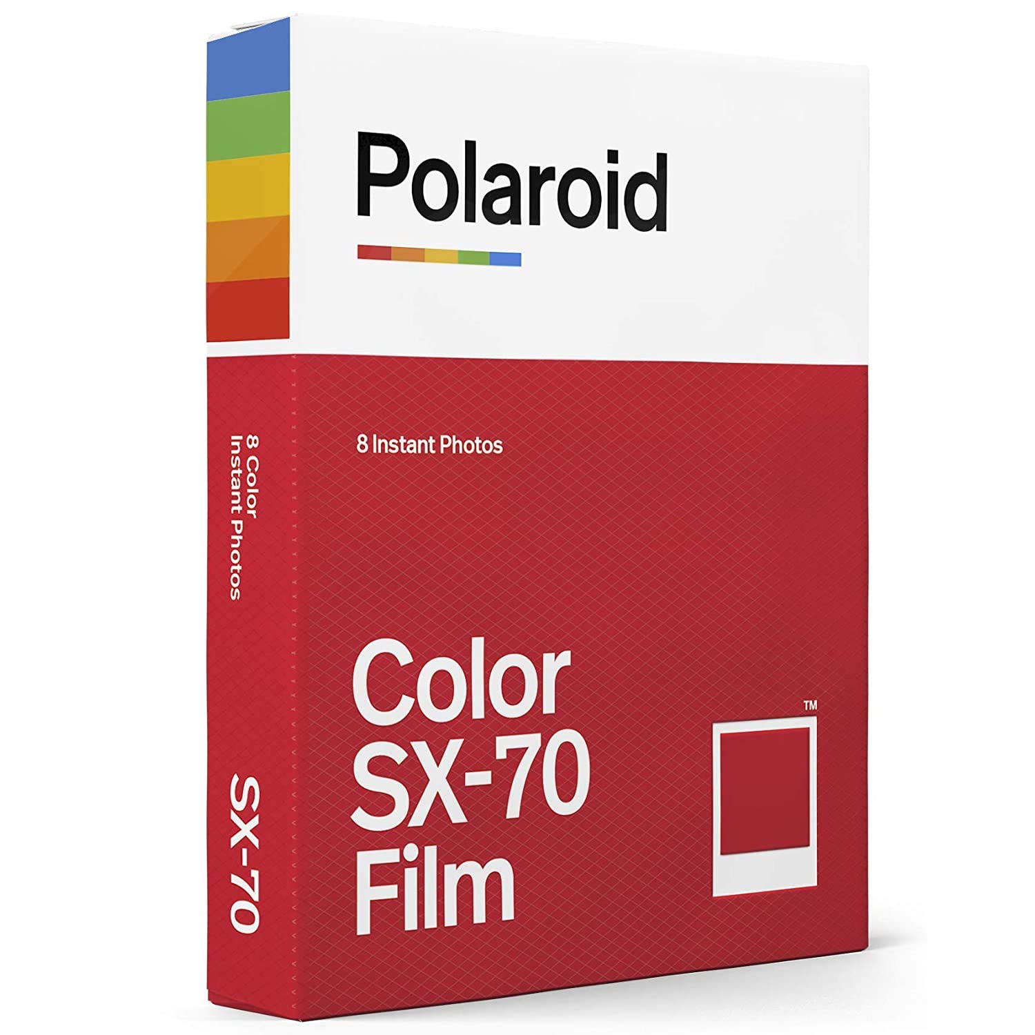 Polaroid Color Film for SX-70 (8 Sheets) + Grey Album Holds 32 Photos + Cloth