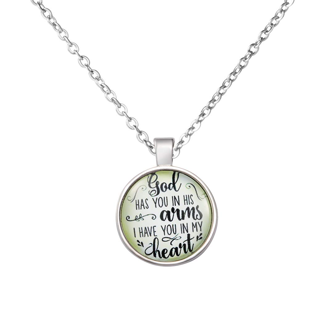 Memgift Inspirational Christian Gift for Women Bible Verse Necklace Scripture Personalized I Can Do All Things Through Christ Who Strengthens Me