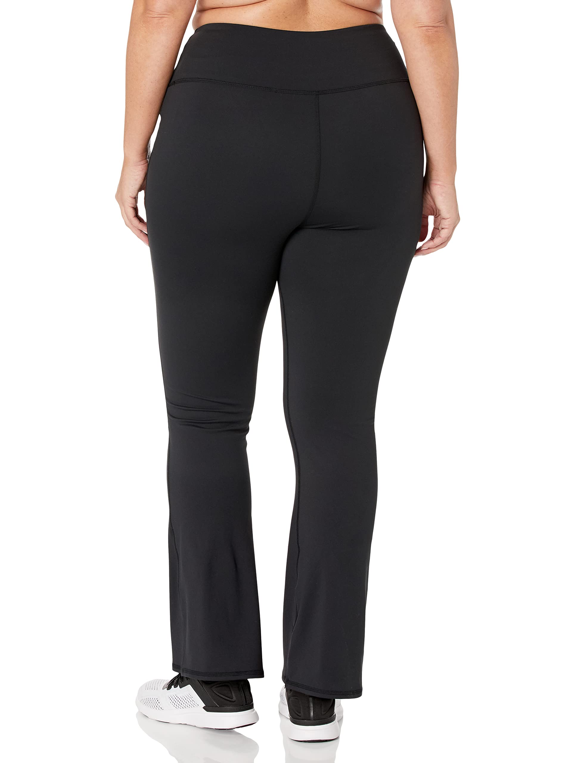 The Drop Women's Ethan High Rise Multi Stretch Bootleg Legging Black, XS