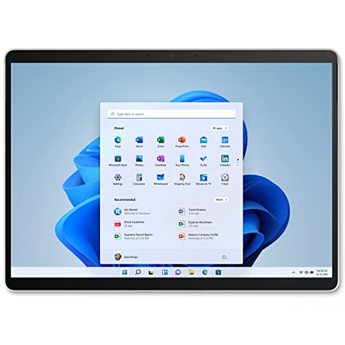 Microsoft Surface Pro X DU8-00001 13" SQ1 8GB/128GB Touch Tablet Computer, Platinum (Renewed)