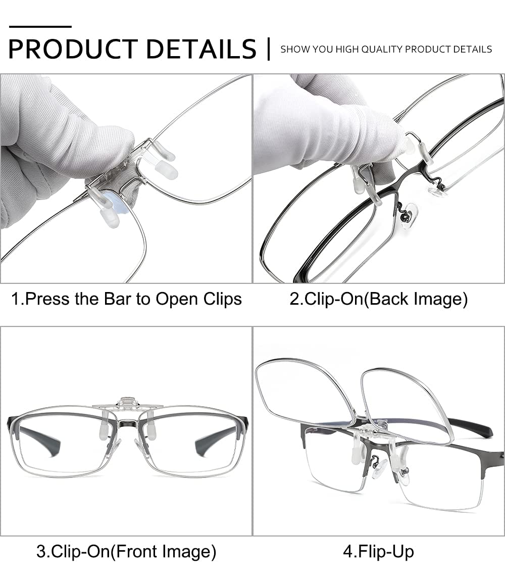 SHEEN KELLY Blue Light Blocking Computer Lens Anti Blue Light Clips Anti Eye Strain UV Reading Glass Unisex (Men/Women) (clear)