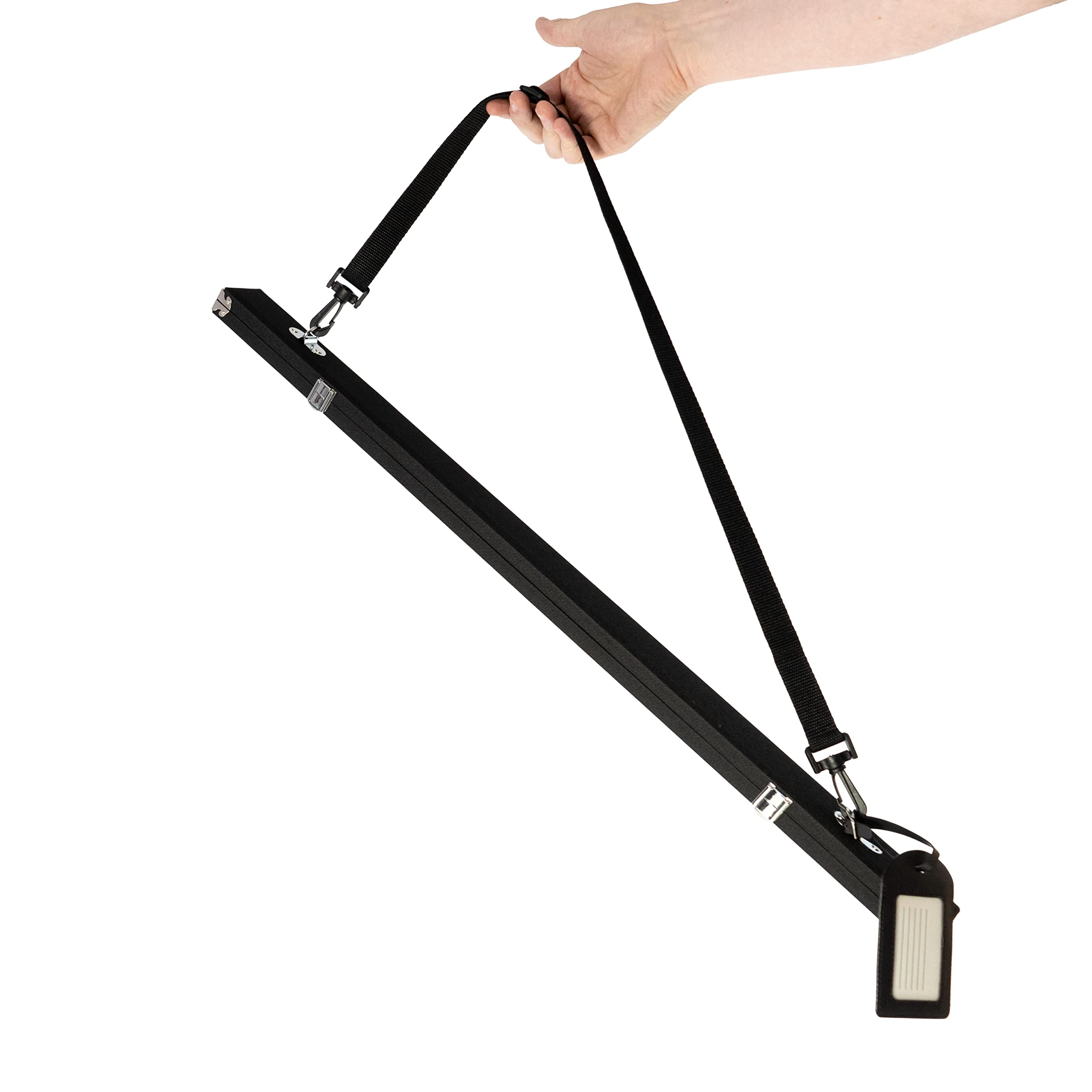 Smith & Basil Cello Bow Case - Fits One 4/4 Violin, Cello or Viola Bow - Hard Outer Shell with Premium Internal Velvet Padding - Shoulder Strap, Name Tag and Music Sheet Clip Included