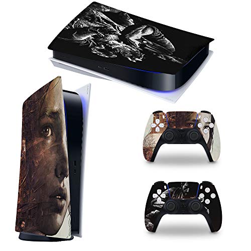 PlayStation 5 Skin Set – Military - HD Printing Vinyl Skin Cover Protective for PS5 Standard Edition Console and 2 PS5 Standard Edition Controller