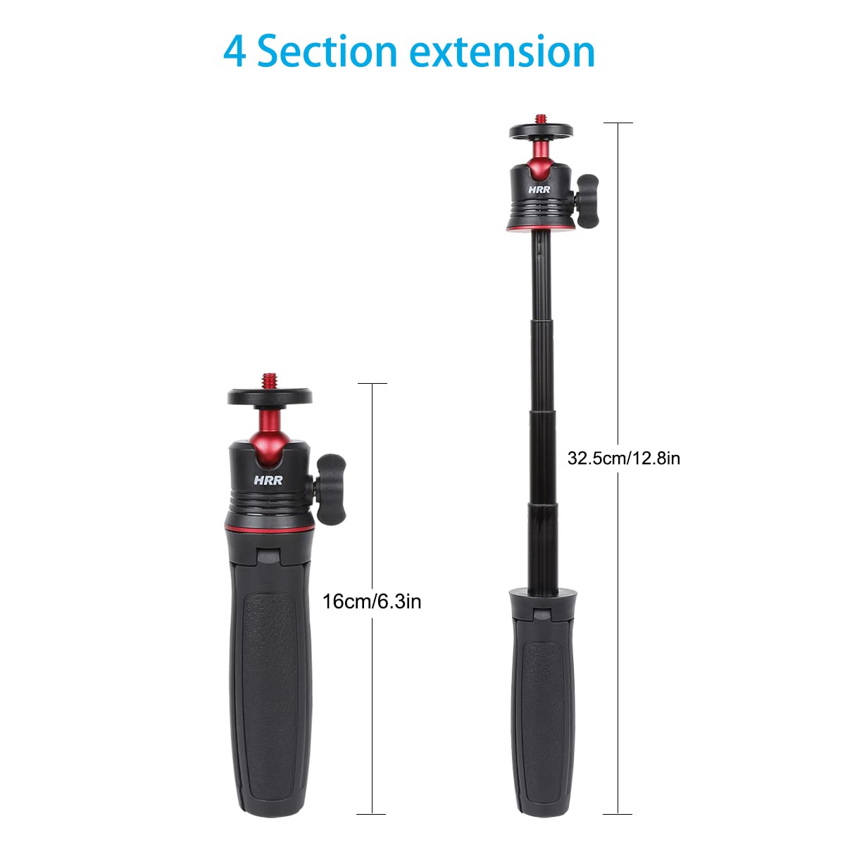 Pellking Extension Pole Tripod for DJI Osmo Pocket 1/2, Mini Selfie Stick 360 Degree Rotation Mount Tripod Stand Handle Grip with Extended Border Compatible with DJI osmo Pocket/Pocket 2