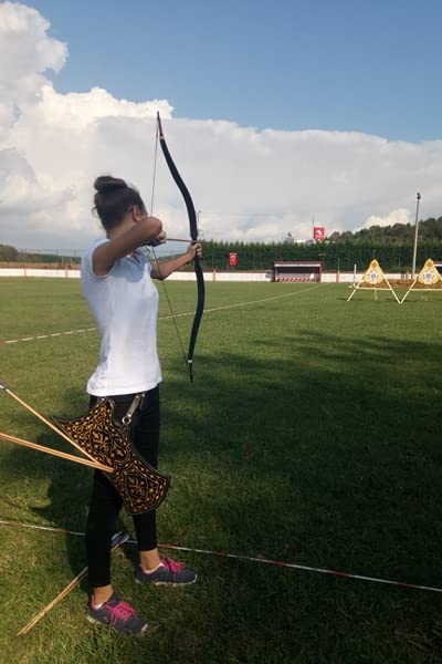 Sofi Archery.Bow and Arrows Set for Teens . Package : 1 x Bow, 6 x Arrows, 1 x Arrow Bag, 1 x Finger Guard (Blue)