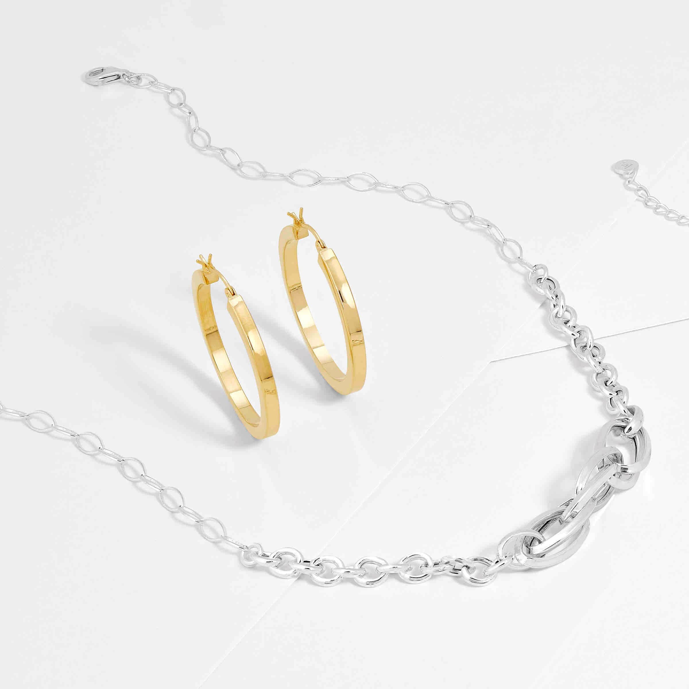 Silpada 'Chain Reaction' Necklace in Sterling Silver, 18'' + 2''