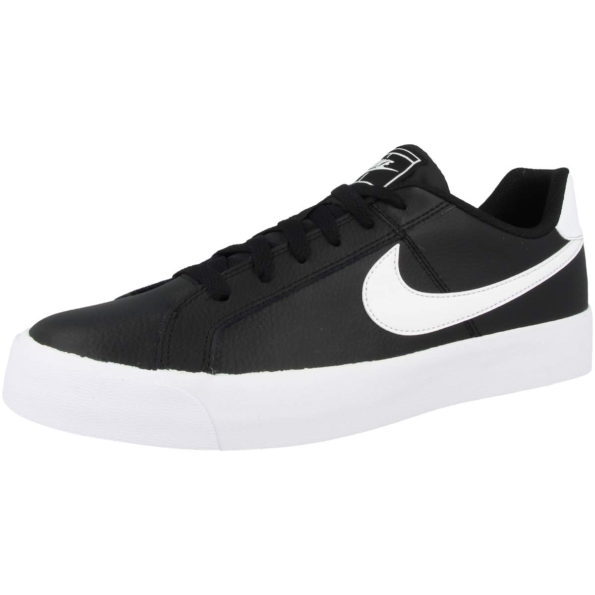 Nike Men's Court Royale AC Sneaker, White/Black, 8 Regular US