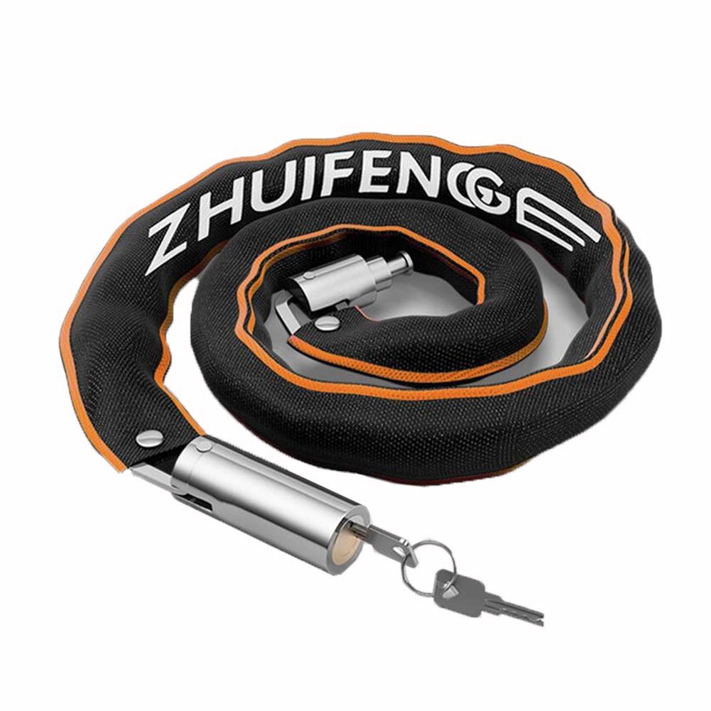 MUMA Chain Lock for Bicycles, Motorcycles, Scooters, and Various Tools， Anti-Theft Anti-Hydraulic Shear Steel Lock (Size : 95cm)
