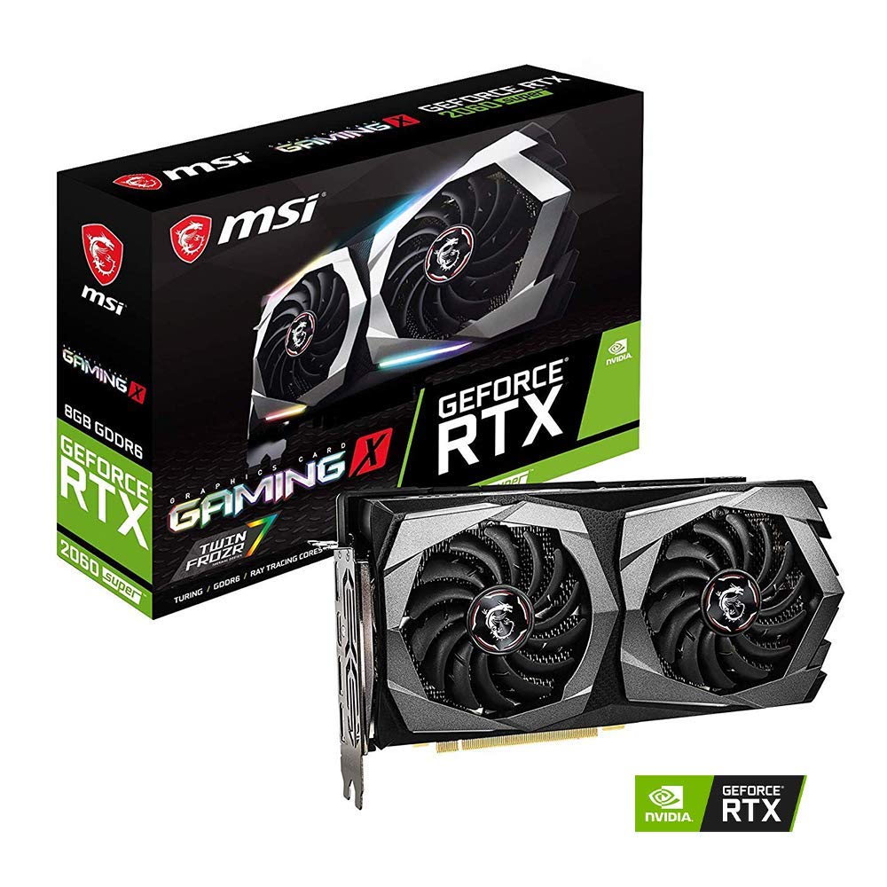 MSI GeForce RTX 2060 Super Gaming X RGB Dual Fan Graphics Card - 8 GB (Renewed)