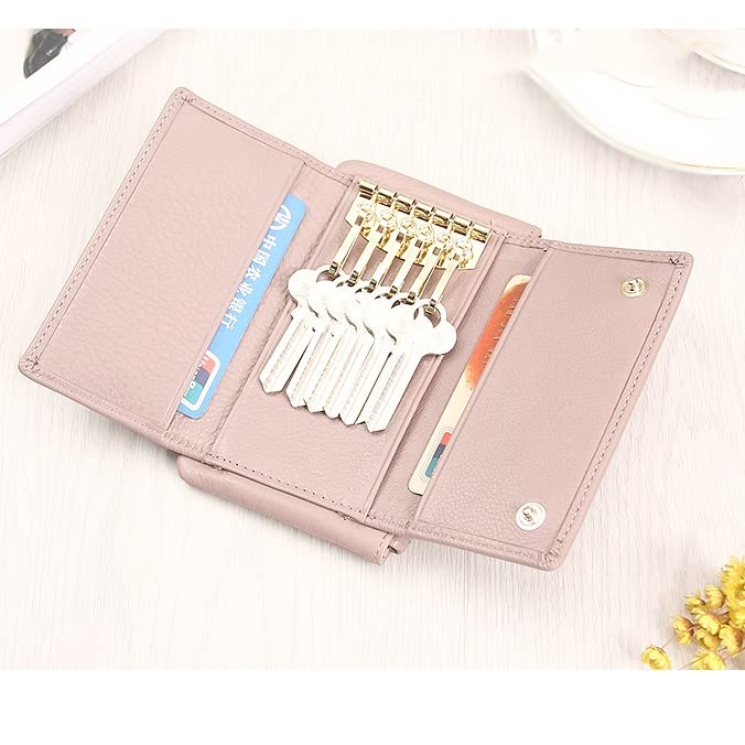 TREXD Coin Purse Women's Key Holder Multifunctional Zipper Key Card Holder Wallet All in 2 in 1