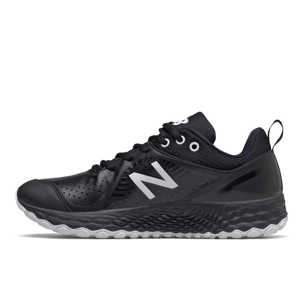 New Balance Women's Fresh Foam Velo V2 Turf Softball Shoe, Red/Black/White, 5