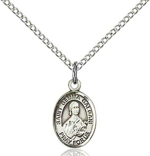 RIF Store Sterl. Silv-r Saint Gemma Galgani Petite Charm, 1/2 Inch #A-1-5370