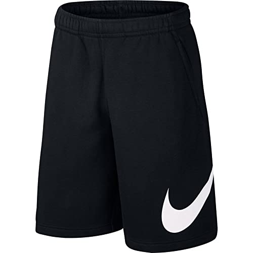 Nike Men's Sportswear Club Short Basketball Graphic, Black/White/White, X-Large