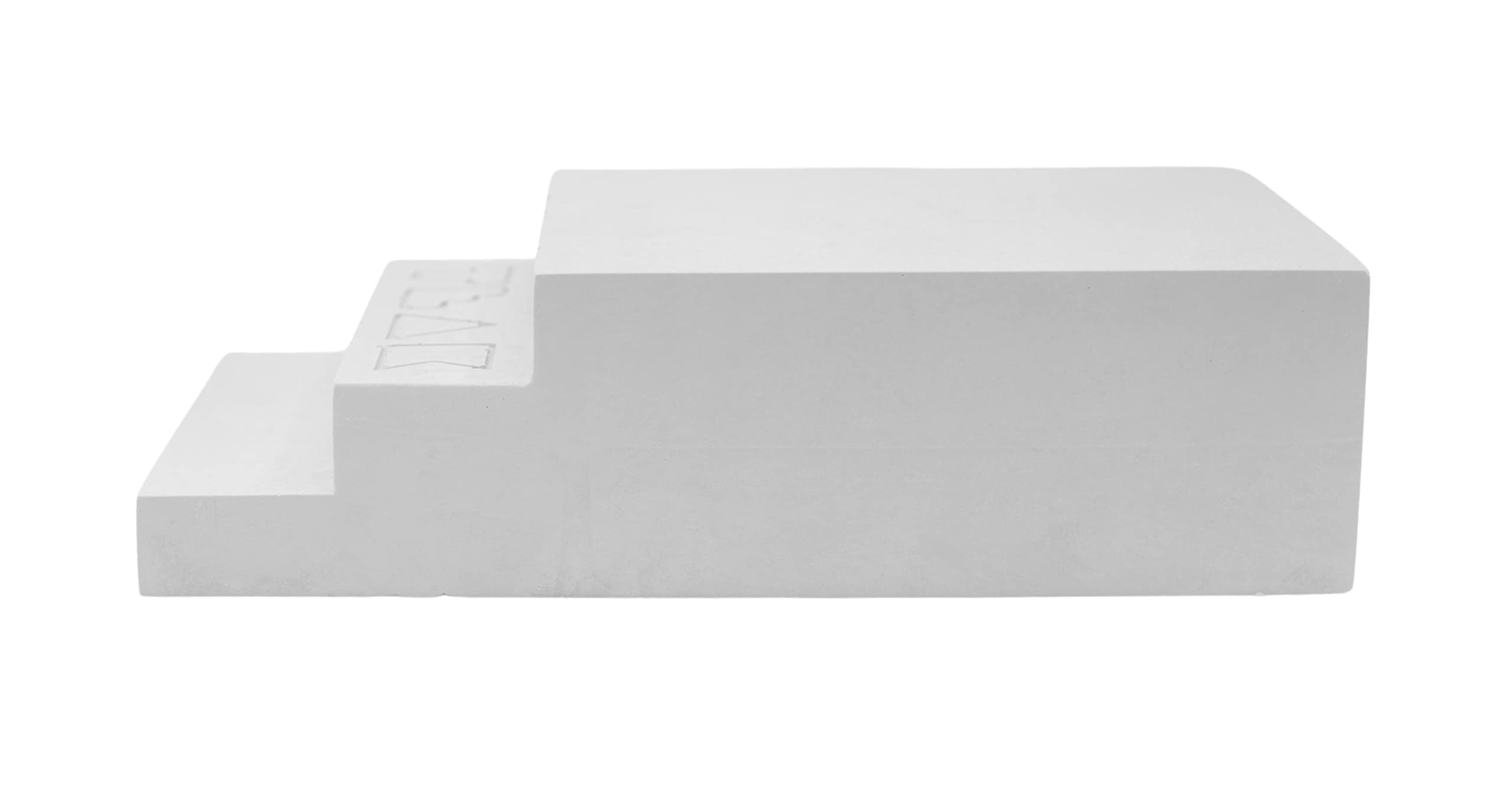Teak Tuning Monument Series Concrete Fingerboard Obstacle, The Stoop Manual Pad Stairs - 3" Wide, 5.5" Long - Ultra Premium, Super Durable Polymer Modified Concrete - Sterling Gray Colorway