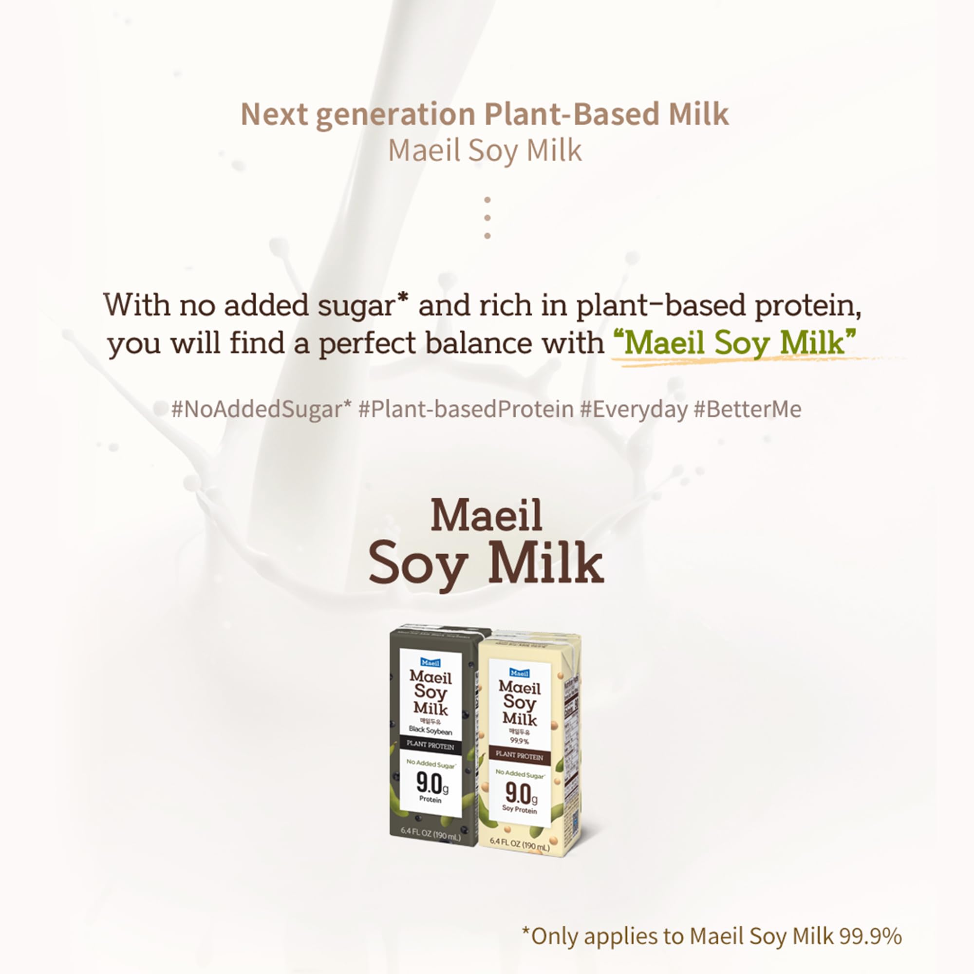 Maeil Soy Milk Original | 6.4FL OZ (190mL) / Unit | 6.6g Plant-Based Protein | 6.2 Dietary Fiber| Dairy Free | 5 Grain | Grab-N-Go | Made in Korea (Original, Pack of 12)