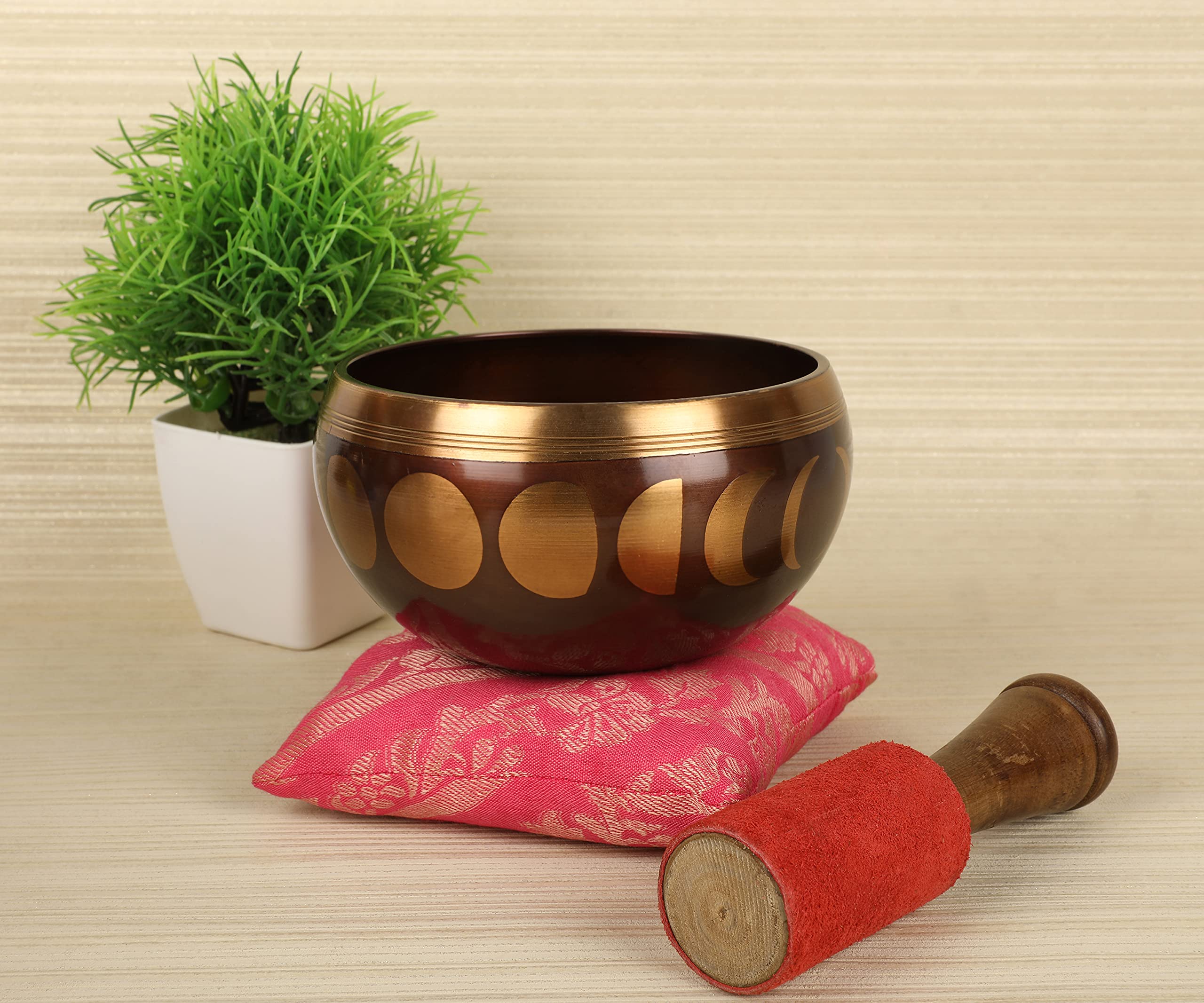 MyShape Time Tibetan Singing Bowl Set Eclipse Meditation Bowl Sun Moon Singing Bowls For Beginners With Handcrafted Gift Box - Chakra Healing, Yoga, Spiritual Healing Sound Bowl (Eclipse)