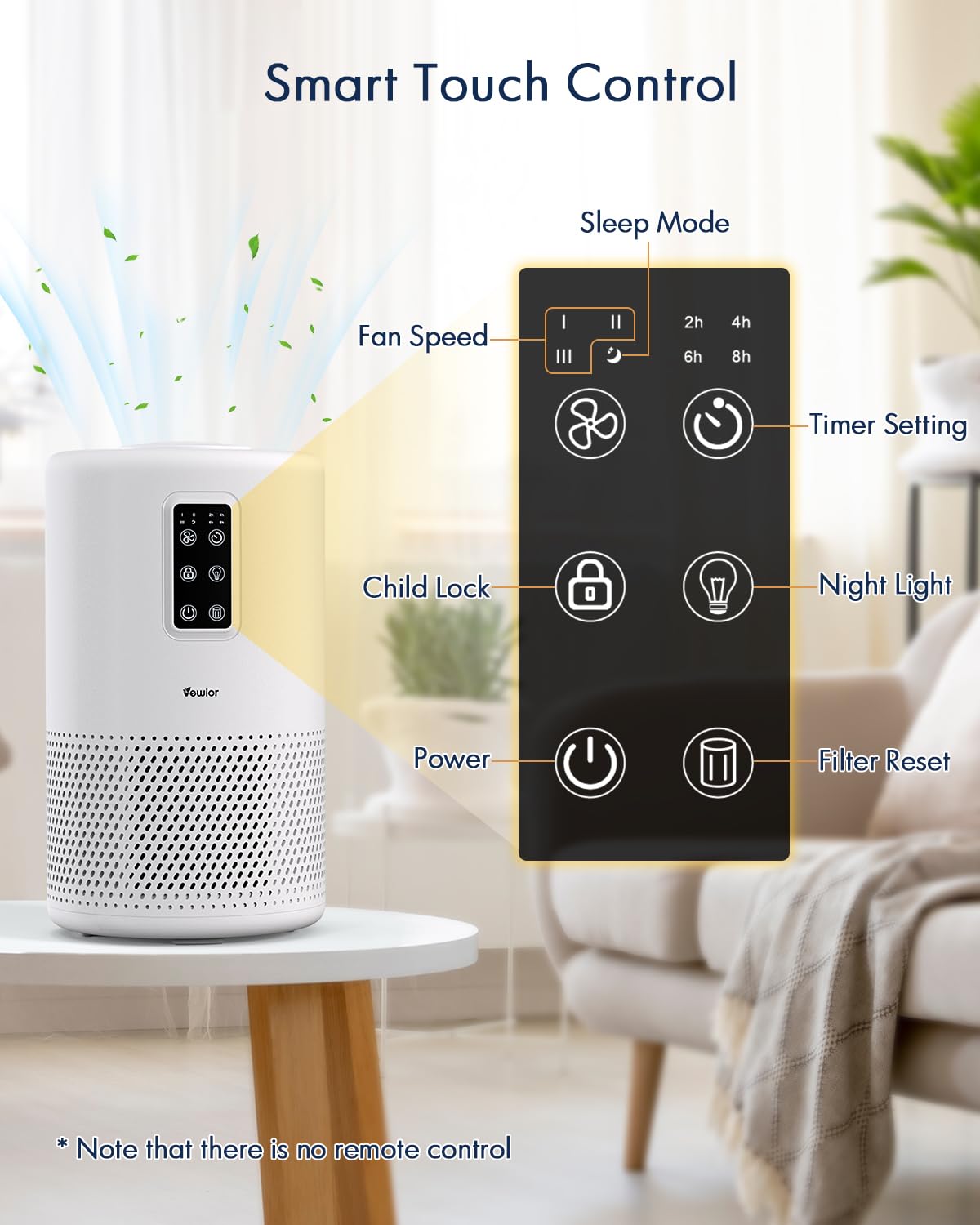 VEWIOR Air Purifiers for Home Large Room and Electric Spin Scrubber for Cleaning Bathroom Floor Tile