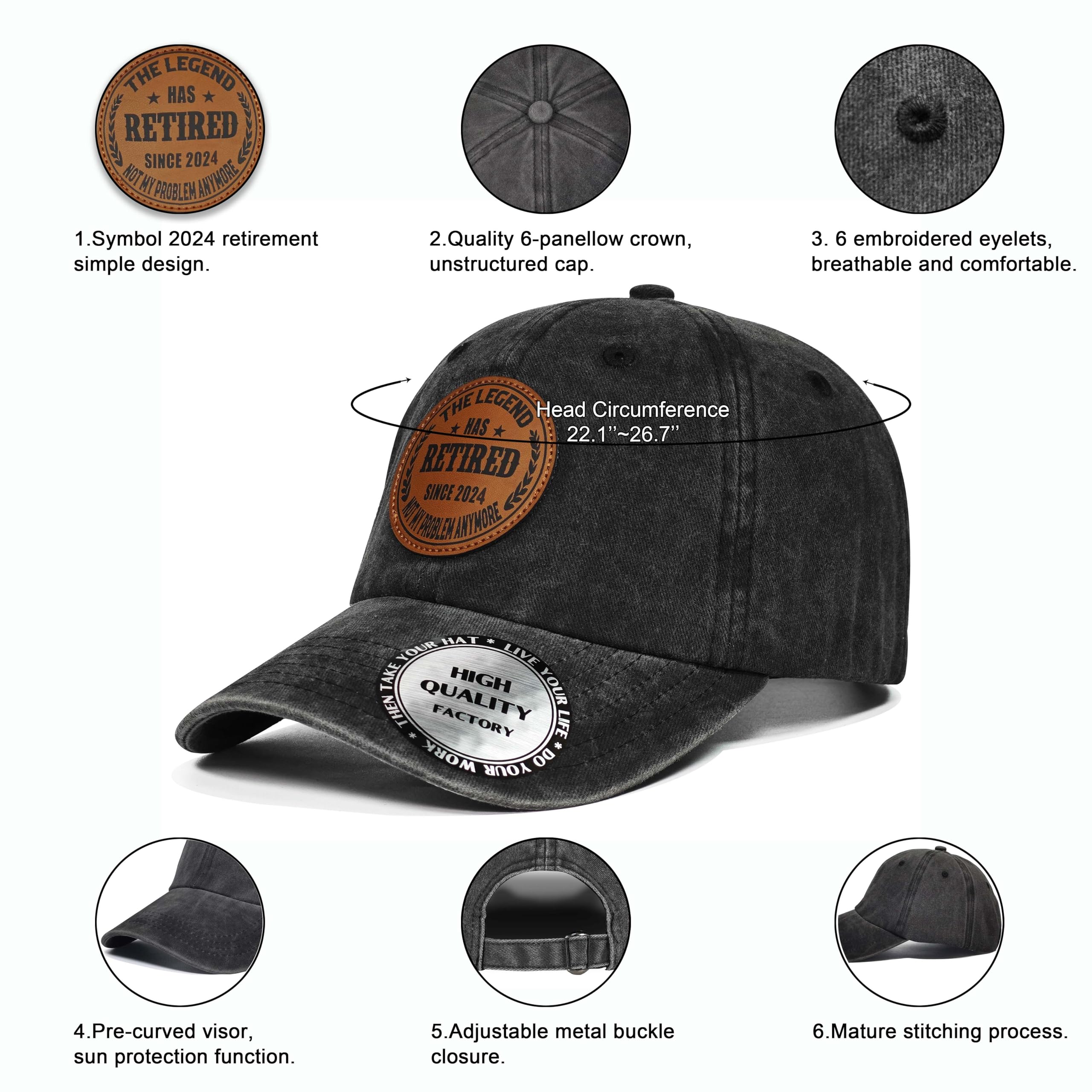Retirement Gifts for Men Women 2025, Best Personalized Funny Retired Ideas Gifts Black