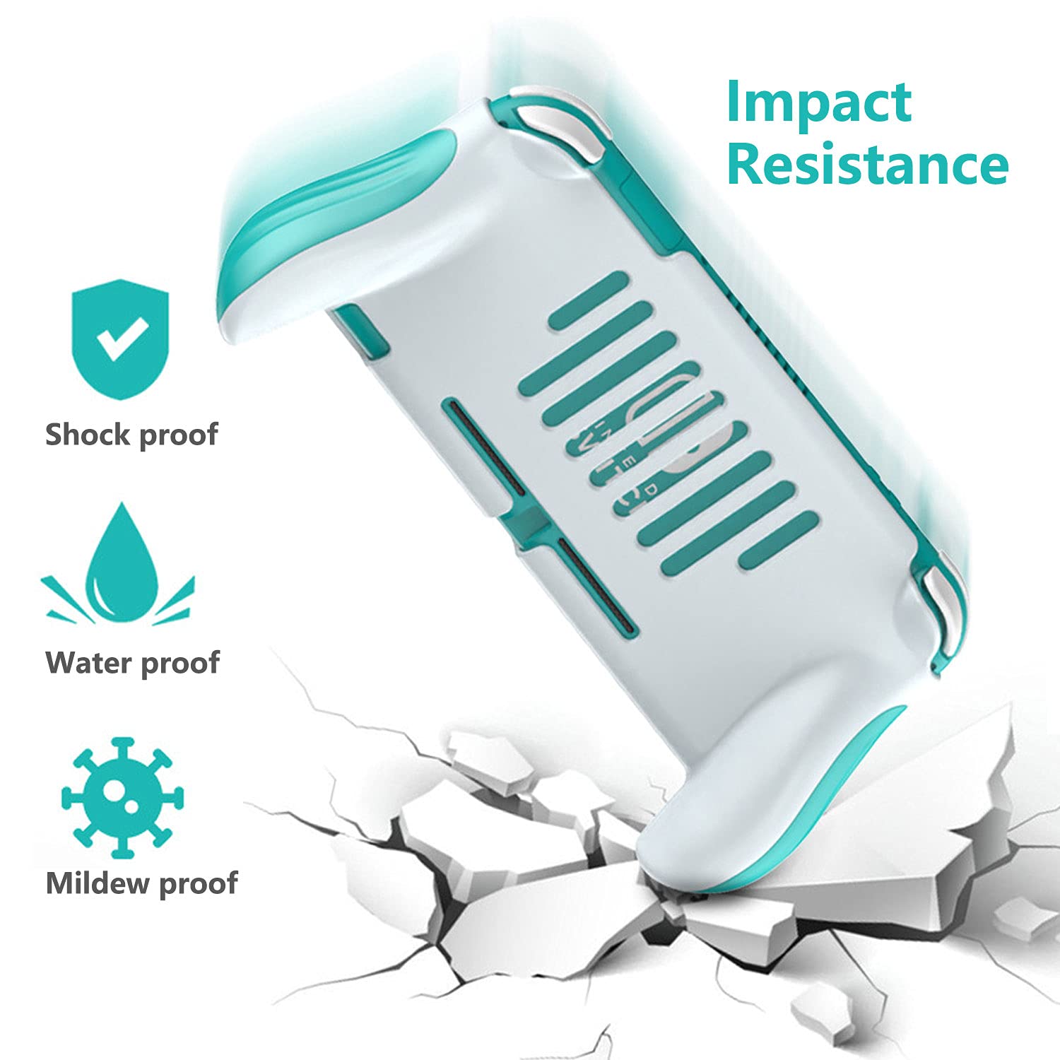 VOVIGGOL Nintendo Switch Lite Case, Grip Designed for Handheld Protective Gaming Cover, Ergonomic Comfortable Accessorie