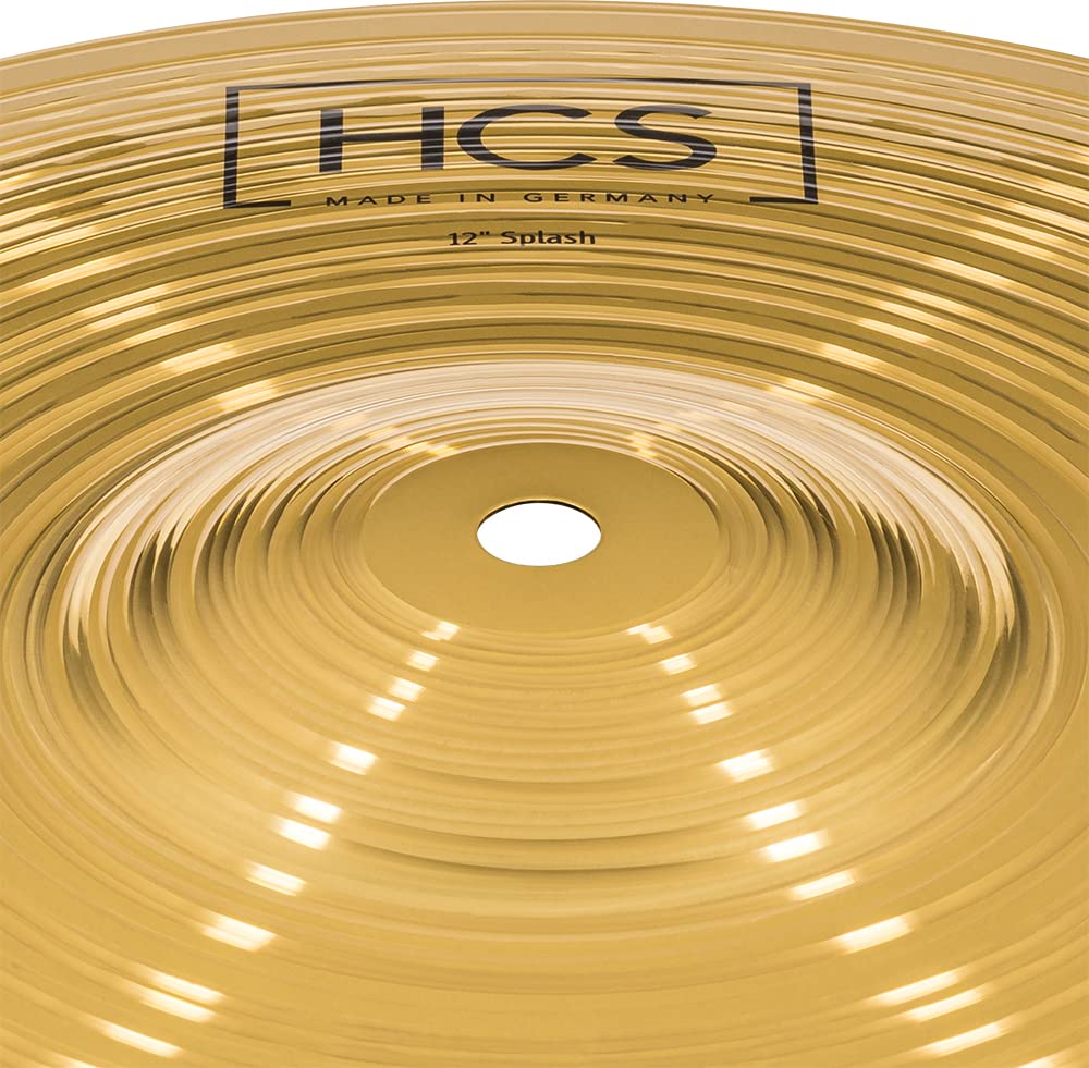 Meinl Cymbals HCS 12" Splash Cymbal for Drum Set β Made in Germany β Traditional Medium Brass, 2-Year Warranty, 12 inch (HCS12S)