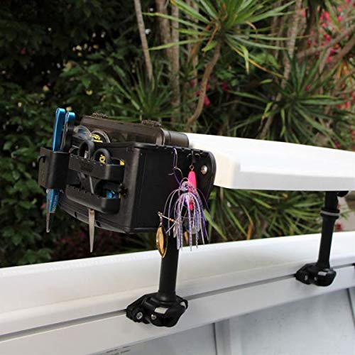 RAILBLAZA Black Tackle Caddy Boat Organizer System for Gunnel Track Mounts