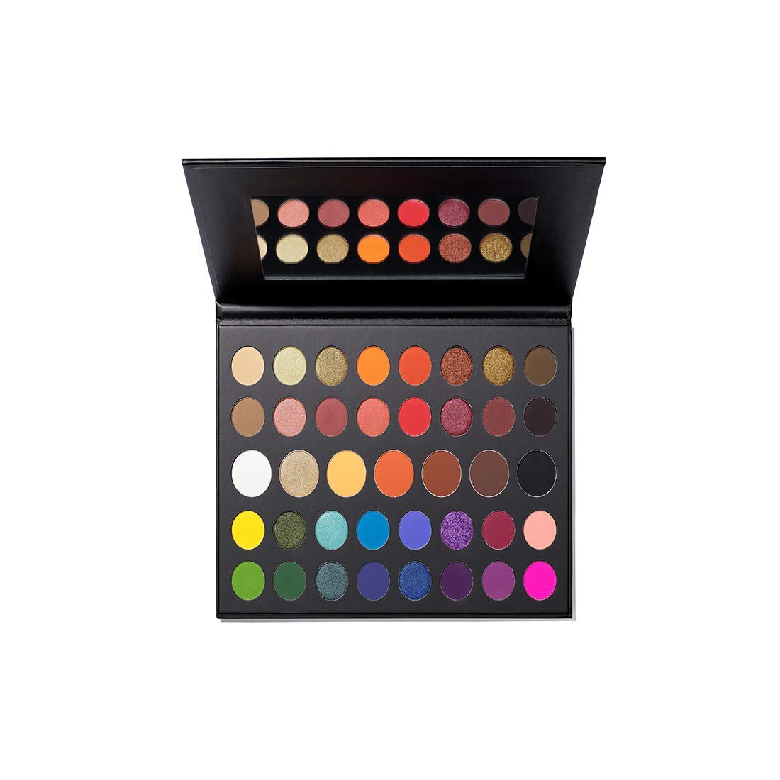 MORPHE x James Charles The Mini Palette - 39 Eyeshadows and Pressed Pigments - Perfect for On-The-Go Glam - Matte, Metallic, and Shimmer shades