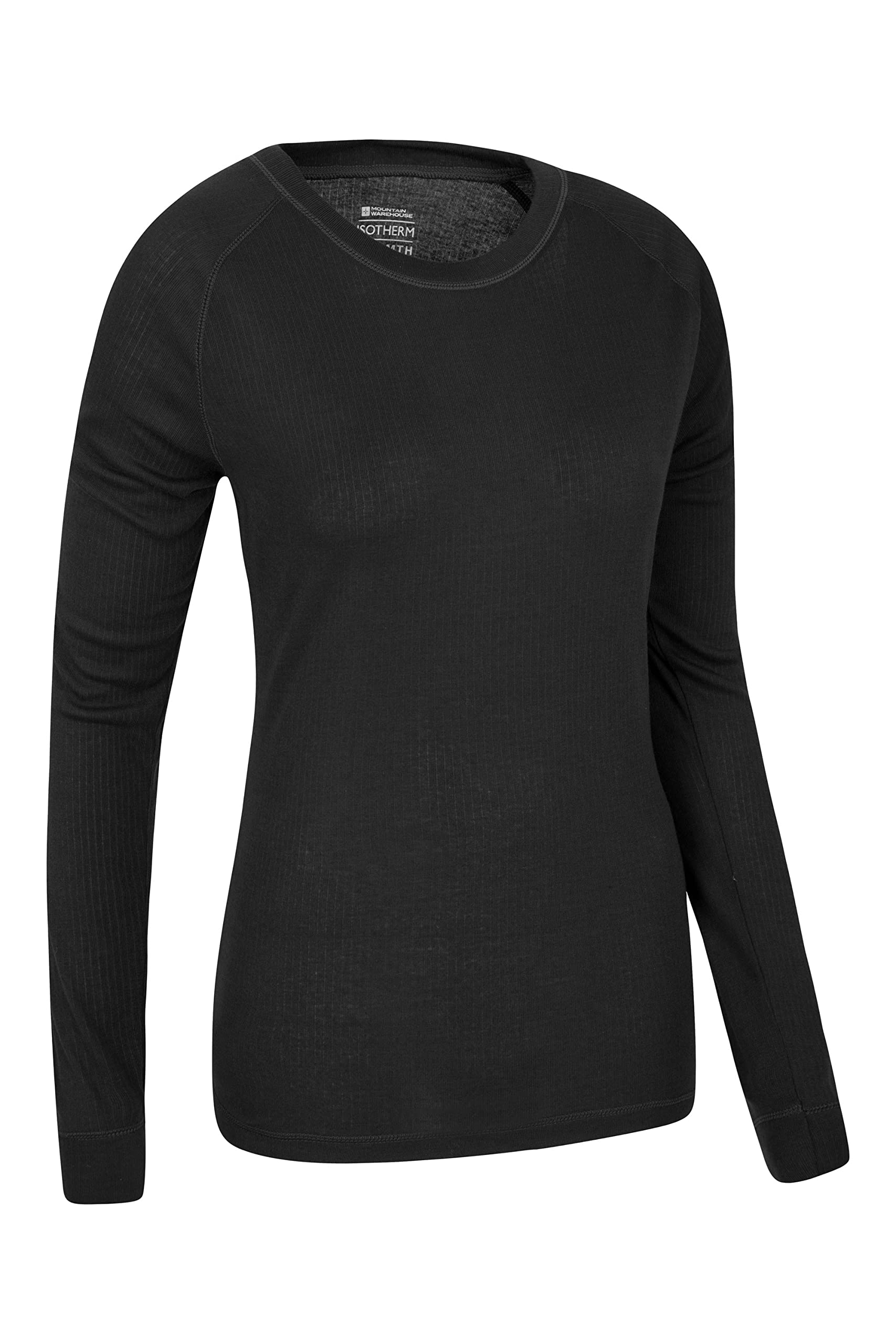 Mountain Warehouse Merino Womens Top - Ladies Thermal Baselayer Black 8