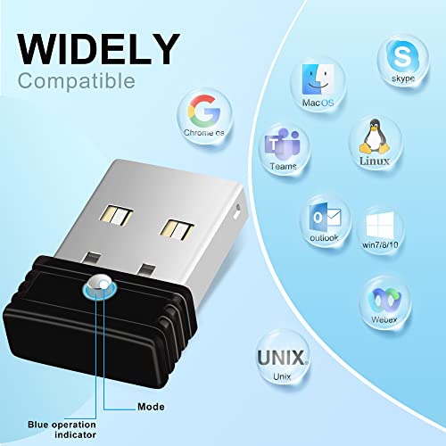 RorHety Mouse Jiggler Mouse Shaker with 3 Jiggle Modes Plug & Play,Mouse Mover Wiggler Undetectable USB Port,Simulate Mouse Movement, Prevent Computer Laptop Entering Sleep (Black)