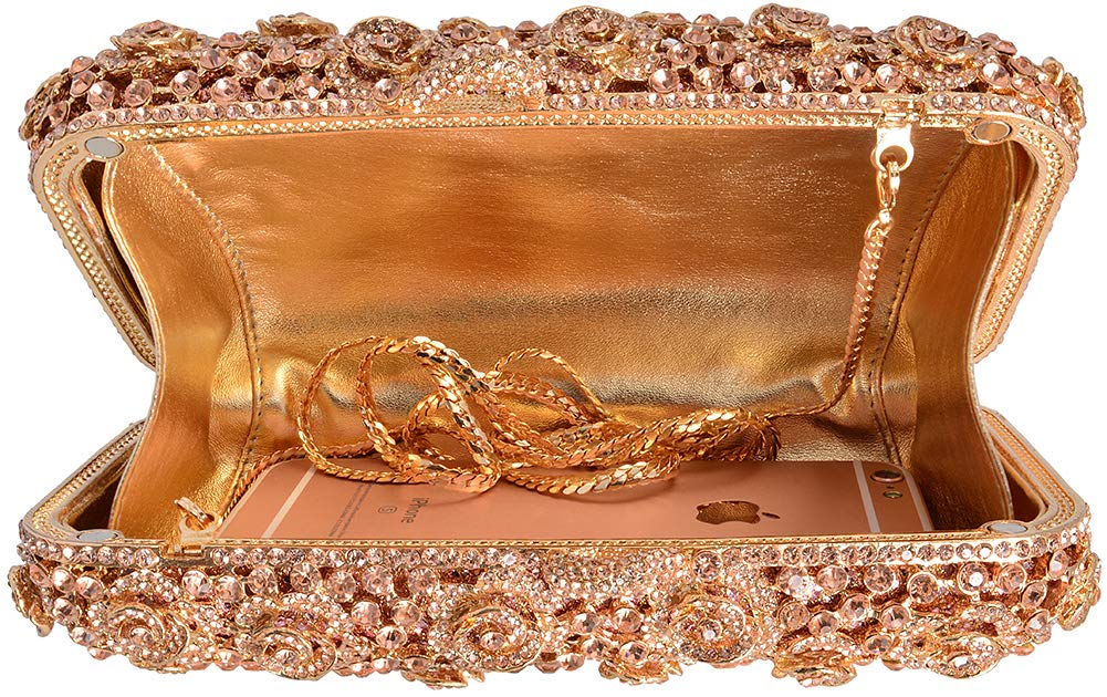 MOSSMON Crystal Clutch Women Luxury Rhinestone Evening Bag