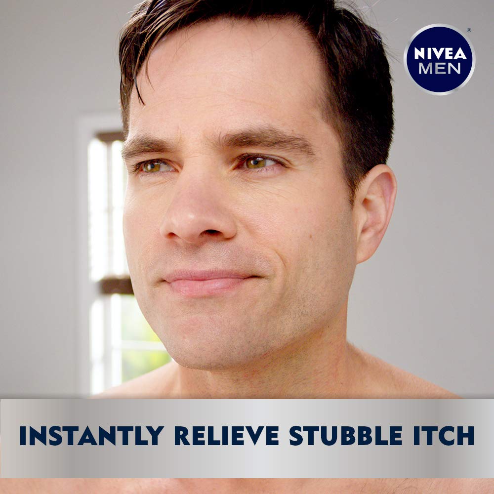 NIVEA Men Sensitive Skin & Stubble Balm - Mens Face Lotion for Before and After Shave – 4.2 Fl. Oz. Bottle