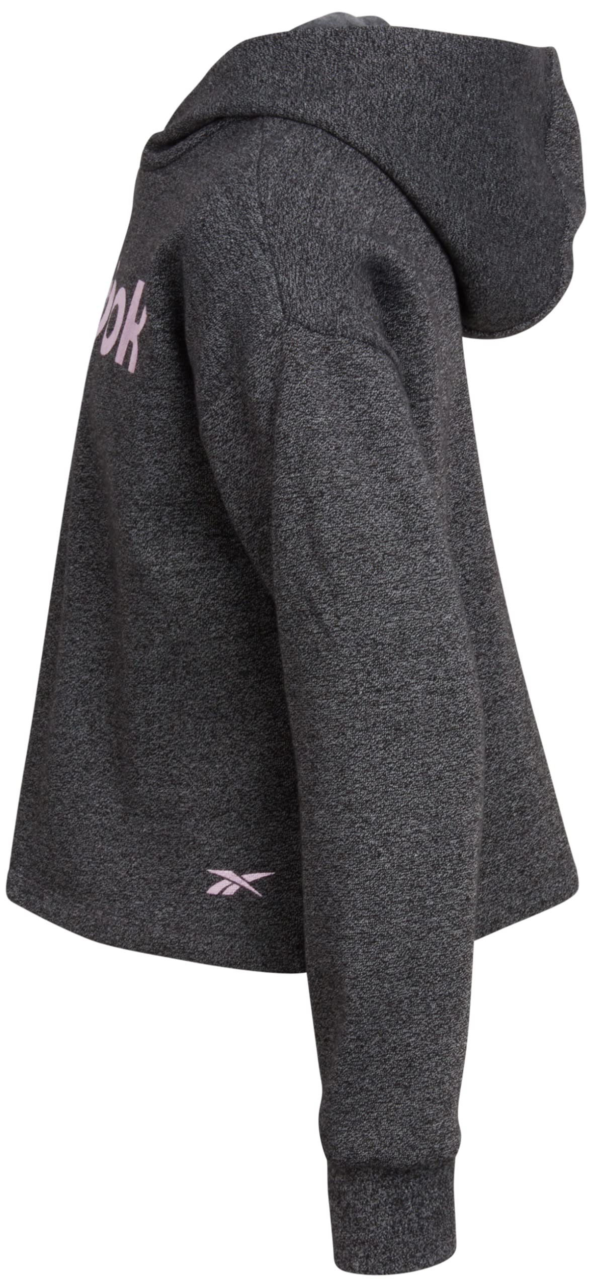 Reebok Girls’ Fashion Hoodie Sweatshirt – Fleece Pullover or Zip Hoodie Sweatshirt (7-16), Size Medium, Rose