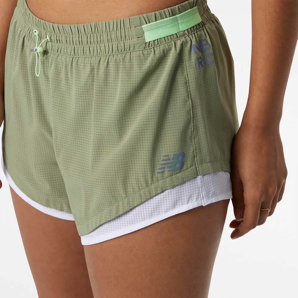 New Balance Women's Q Speed Fuel Short, Ghost Pepper , Small
