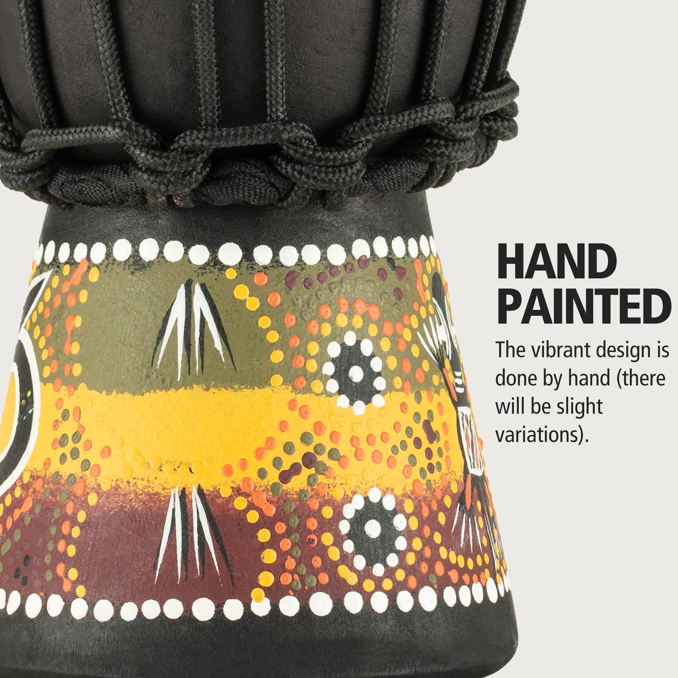 Meinl Percussion African Style Mini Djembe Drum for Room Decoration β NOT Made in China β Hand Painted Mahogany Wood, 2-Year Warranty (HDJ7-XXS)