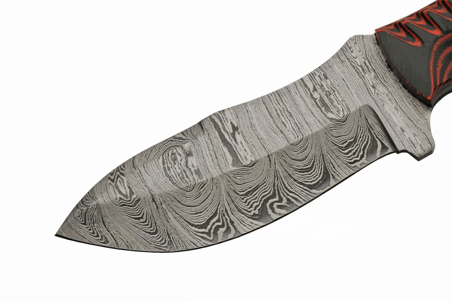 Magma Damascus Steel Blade Micarta Handle 9.5 inch Edc Hunting Knife